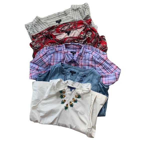 Talbots | Tops | Lot Of 5 Talbots Blouse Tops Womens Size S | Poshmark